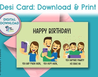 Pakistani Birthday Card - Etsy