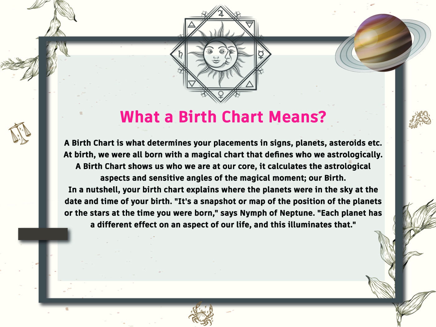 Birth Chart Reading Natal Chart Analysis Birth Chart Astrology Report ...