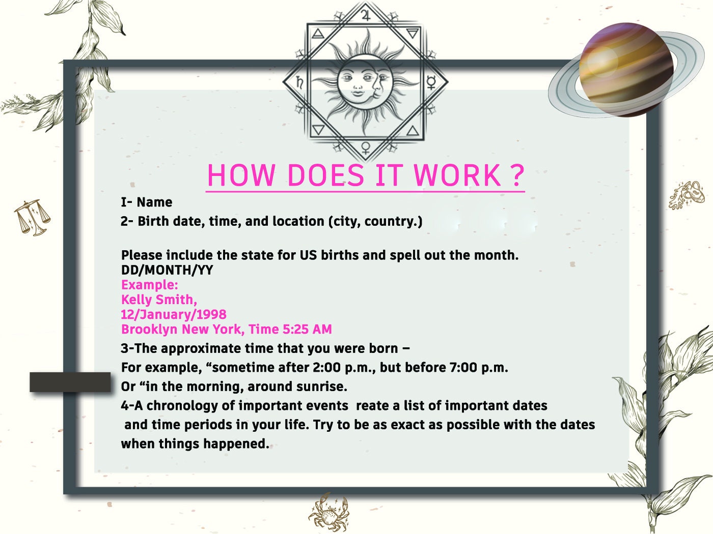 Birth Time Rectification, Calculation of Birth Time, Natal Chart ...