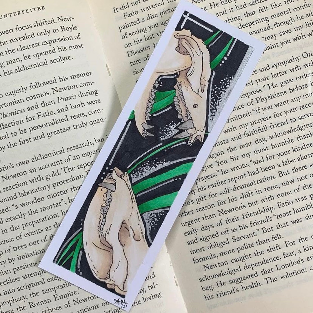 Opossum Hand Drawn Bookmark - Etsy