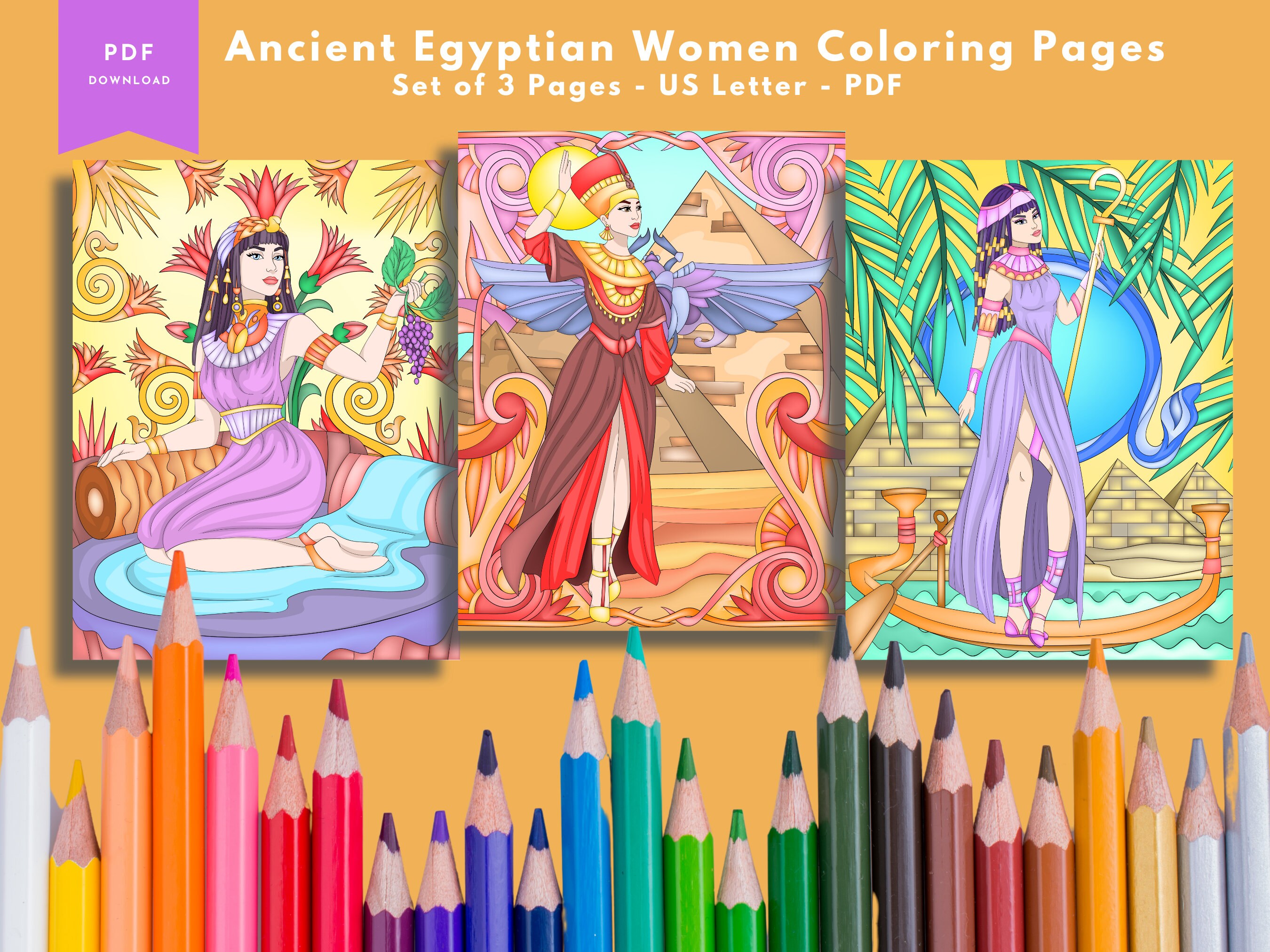 Ancient Egyptian, Egyptian Coloring, Egyptian God, Ancient Egypt, Adult ...