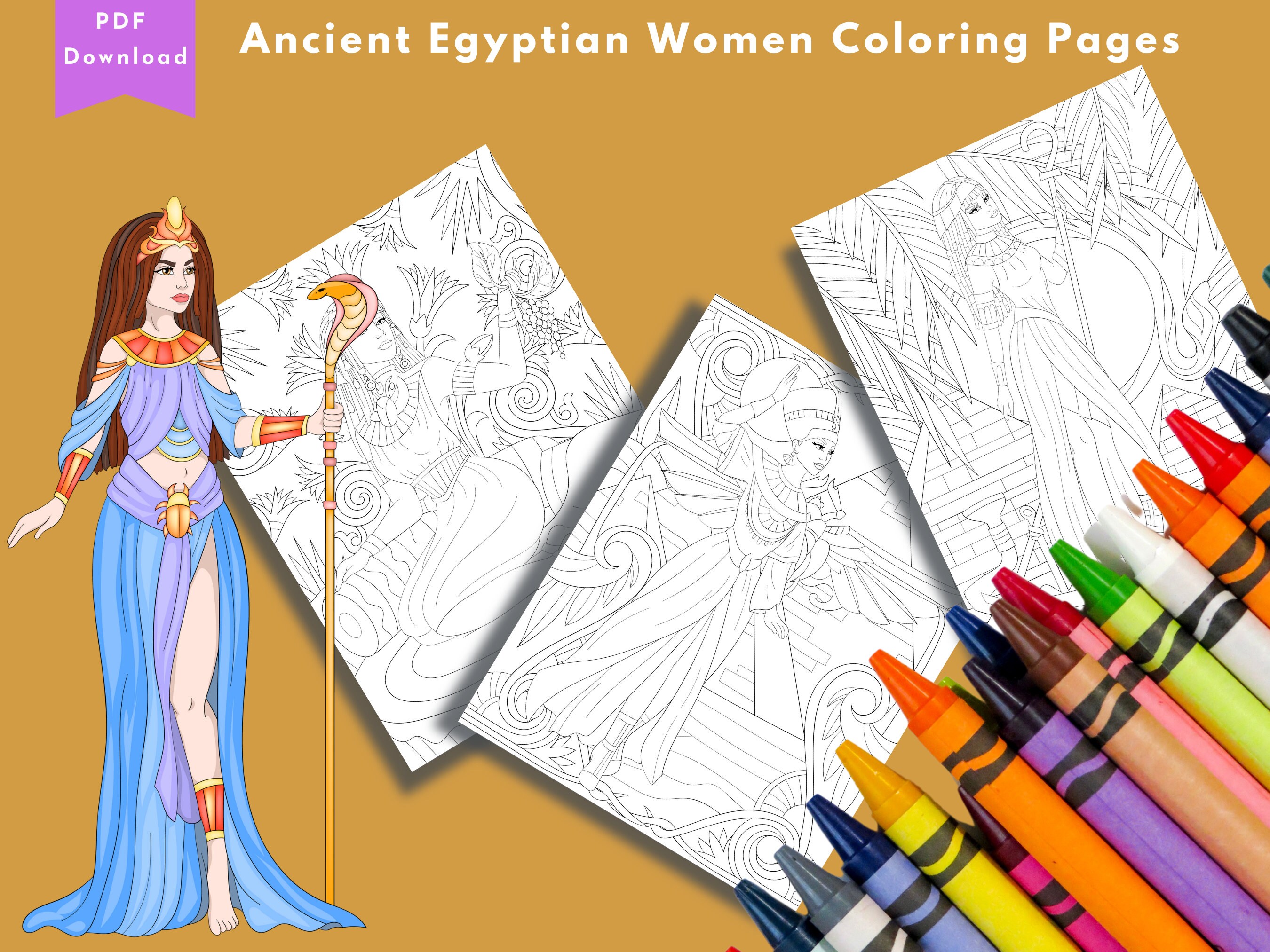 Ancient Egyptian, Egyptian Coloring, Egyptian God, Ancient Egypt, Adult ...