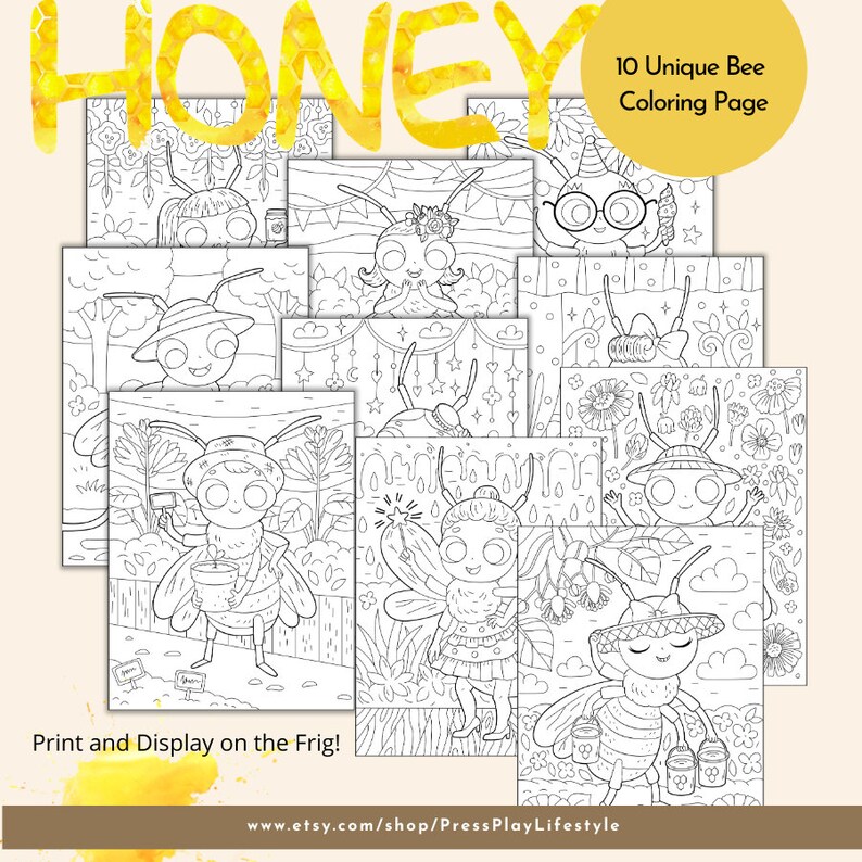 Bee Positive PLANNER BUNDLE, Daily, Weekly, Monthly, Habit, Mood ...