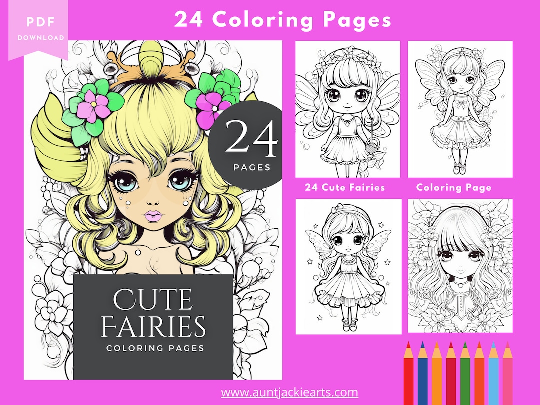 Cute Little Girl Fairies Coloring Pages, Enchanting Baby Girl Fairies ...