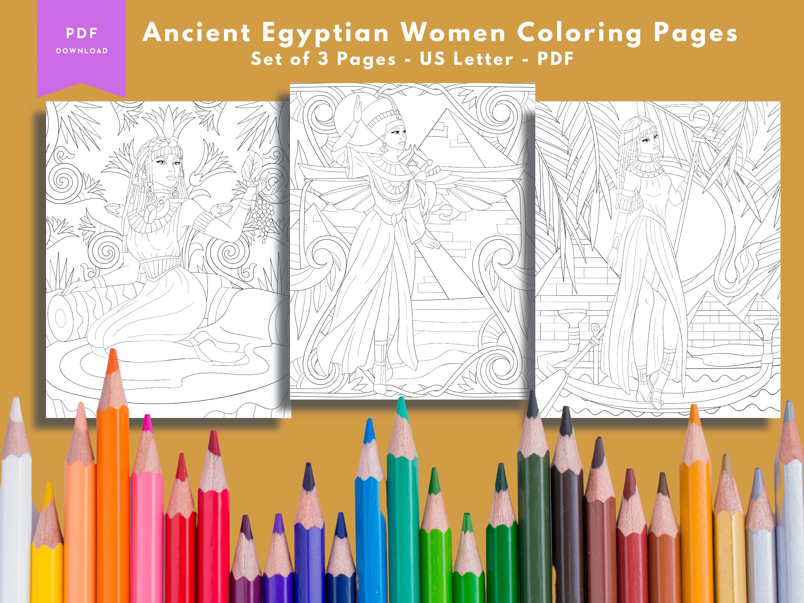 Ancient Egyptian, Egyptian Coloring, Egyptian God, Ancient Egypt, Adult ...