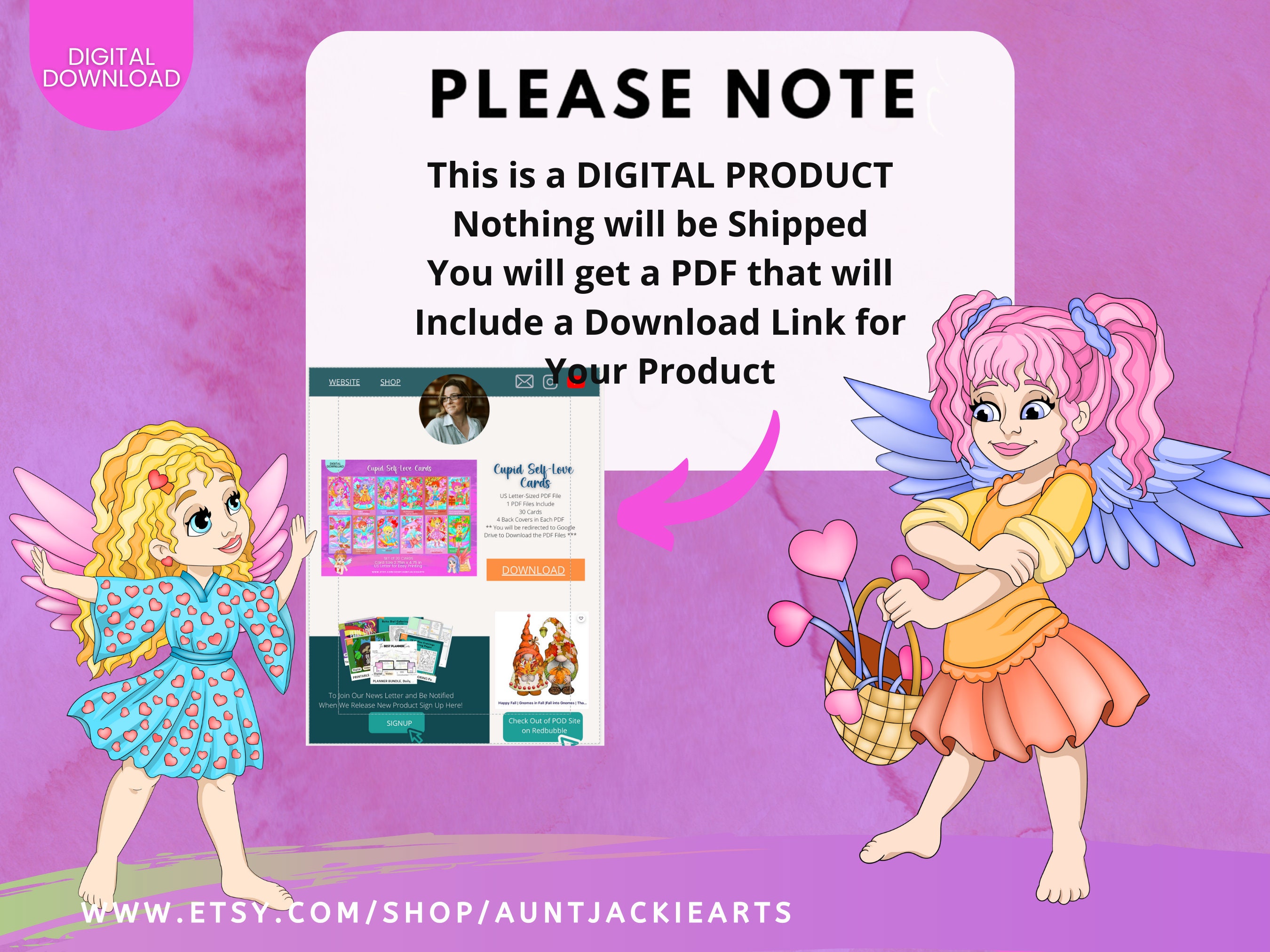 PRINTABLE CARD Deck Cupid Self-love Cards Affirmation Cards - Etsy