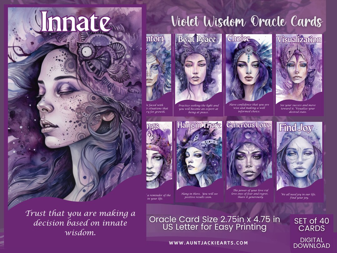 Unique Oracle Deck, Printable Cards, Digital Download, Indie Oracle ...