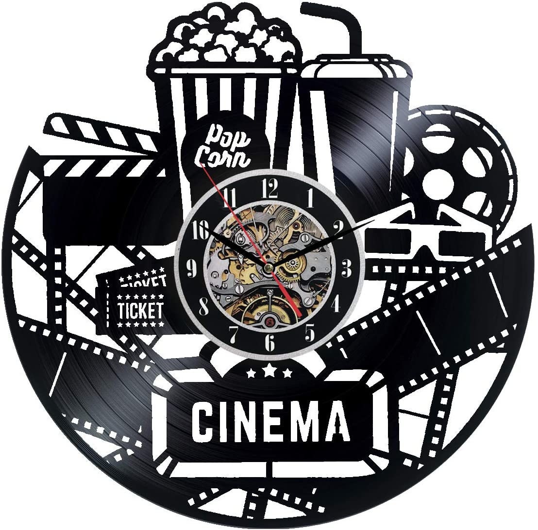 Home Décor Cinema Vinyl Wall Clock,Home Decor Modern Decorative Vinyl ...