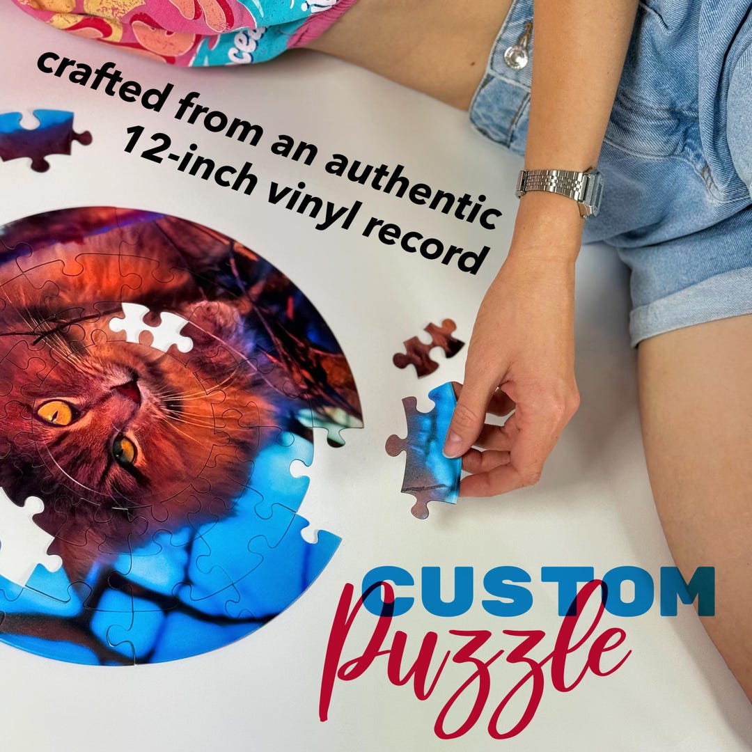 Personalized Vinyl Record Puzzle 12 Inch | Custom Vinyl Jigsaw | Gift ...