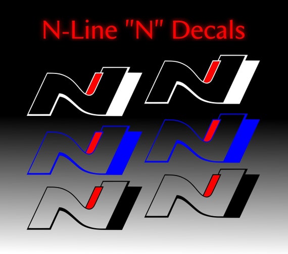 3.5 Hyundai N-line n Decal pair - Etsy Australia