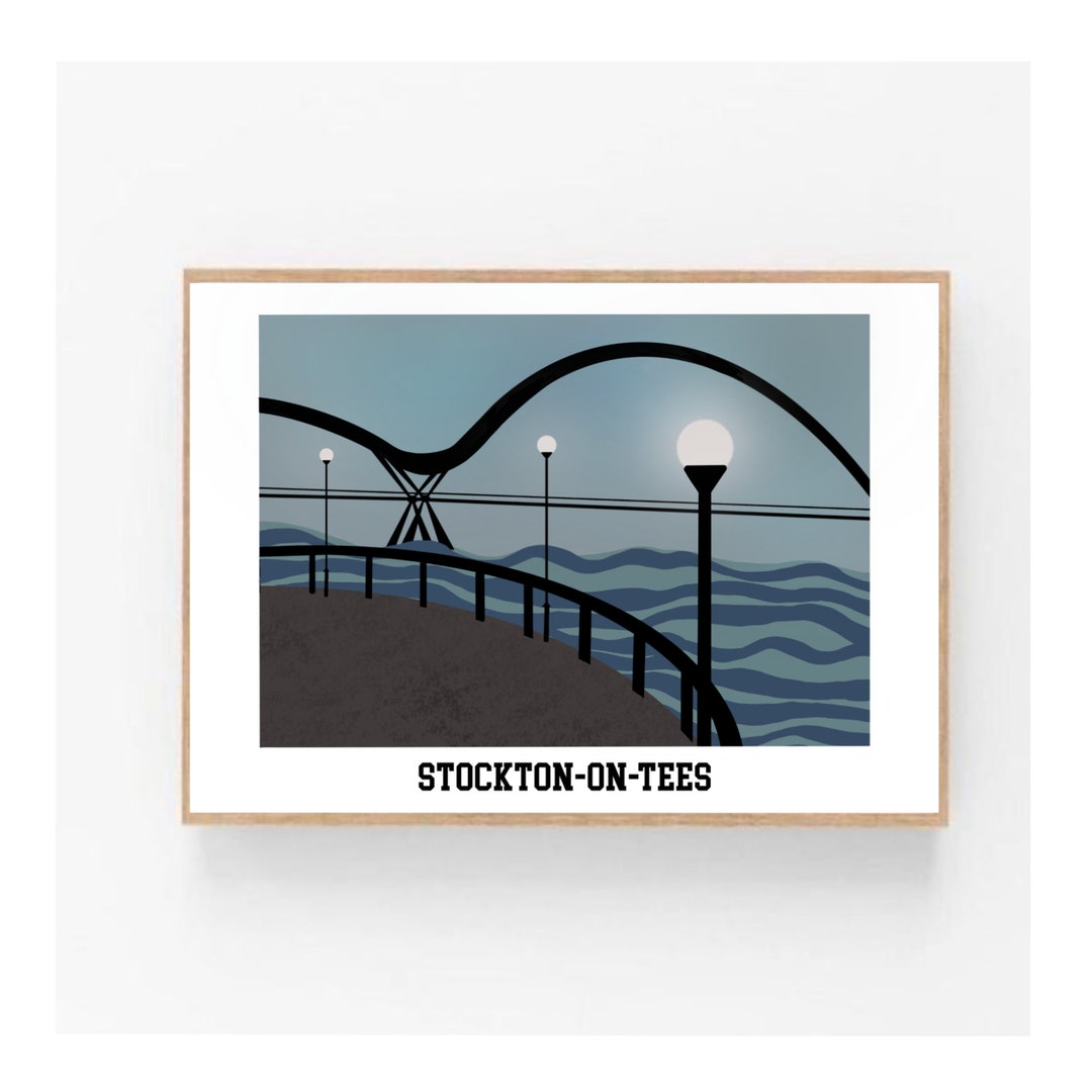 Stockton on Teesside. the Infinity Bridge. Tees River. Teesside. - Etsy