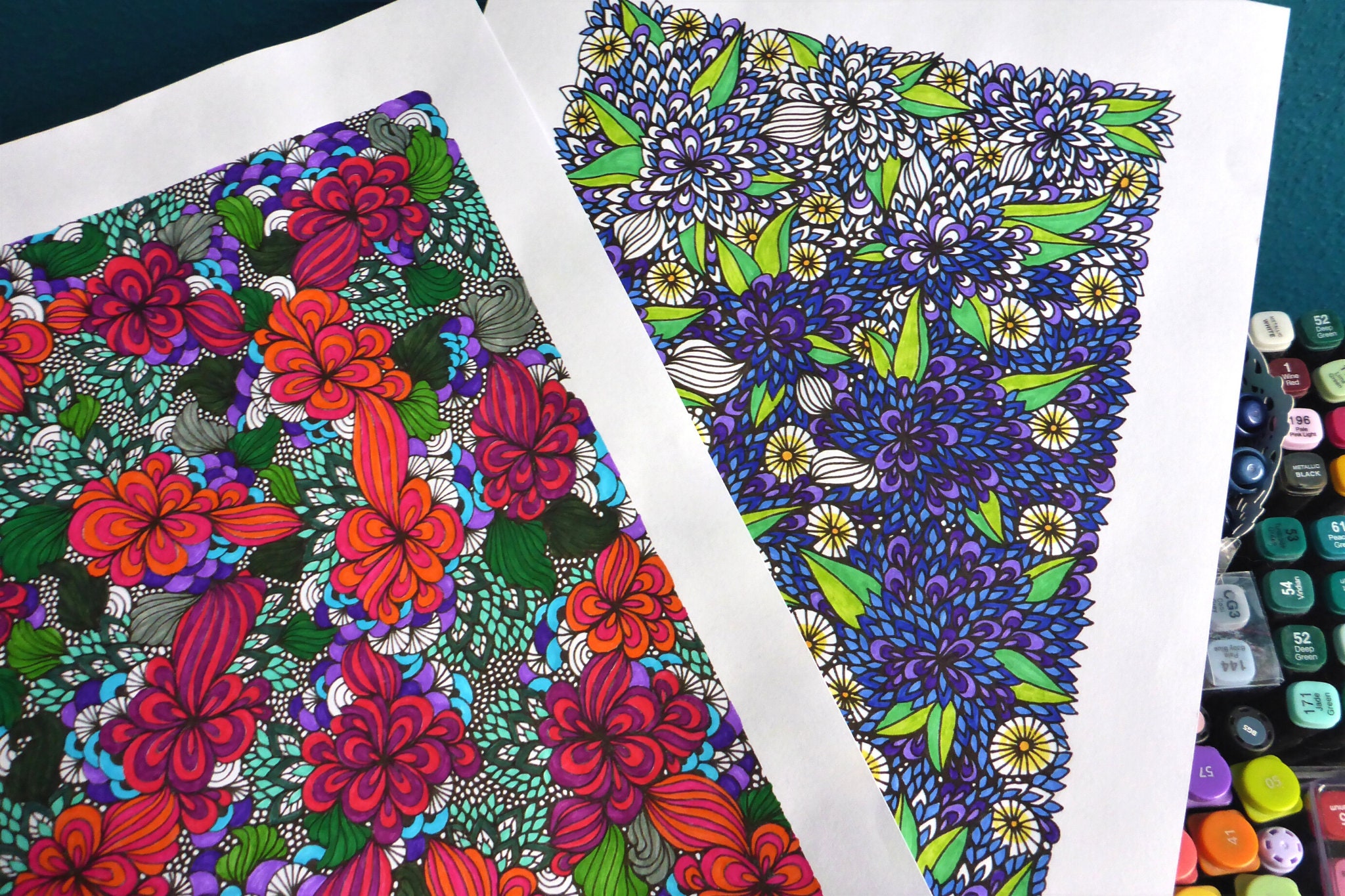 Nature-inspired Coloring Pages for Adults to Relax, Download 11 A4 ...