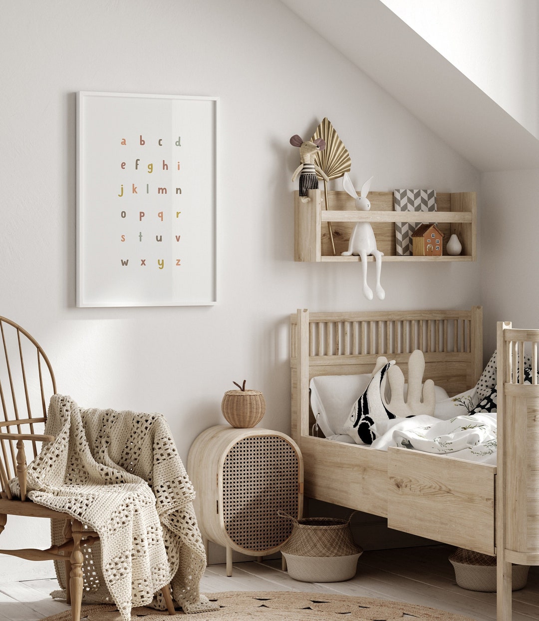 Nursery Wall Art : Abc Poster, Toddler Room Decor, Nursery Room Decor ...