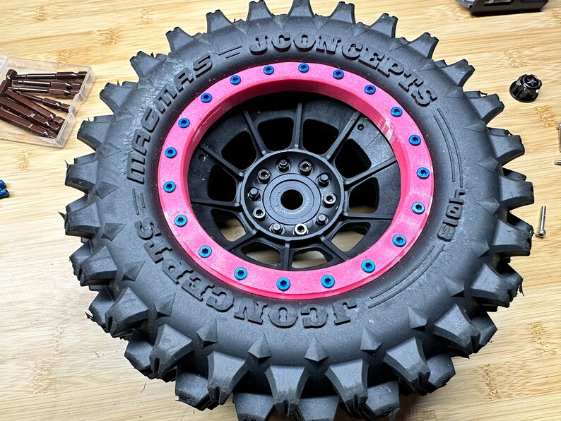 Proline/jconcepts Wheel Bead Lock Rings: Custom Color W/ Optional ...