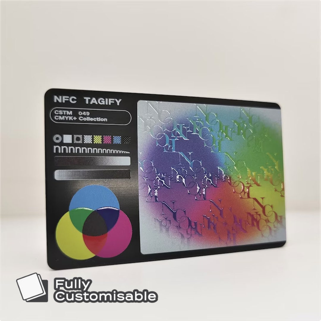 Personalized Metal NFC Digital Business Card | Tap Vcard With QR Code ...