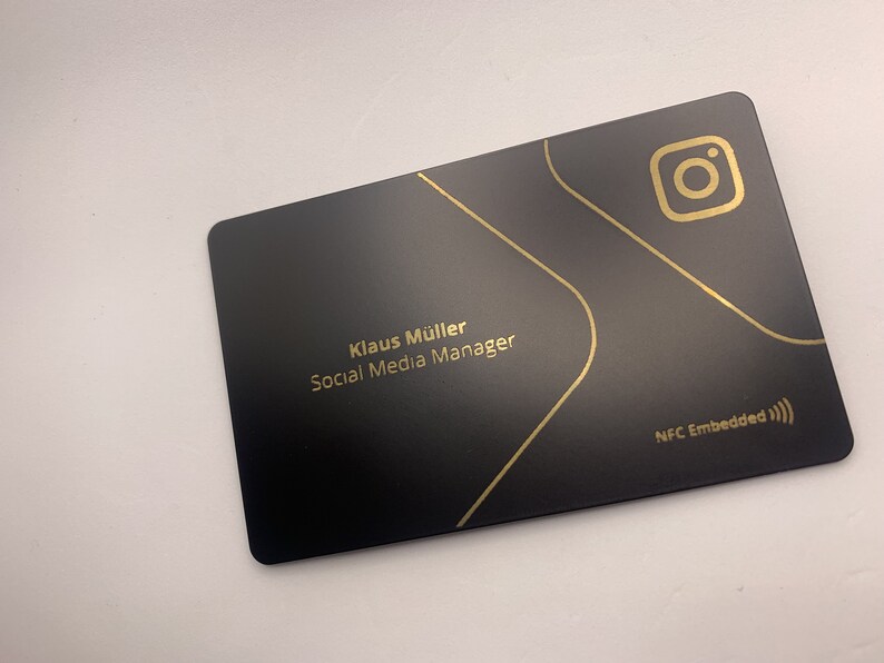 Custom Hybrid Metal Card Digital Business Card Premium NFC | Etsy UK