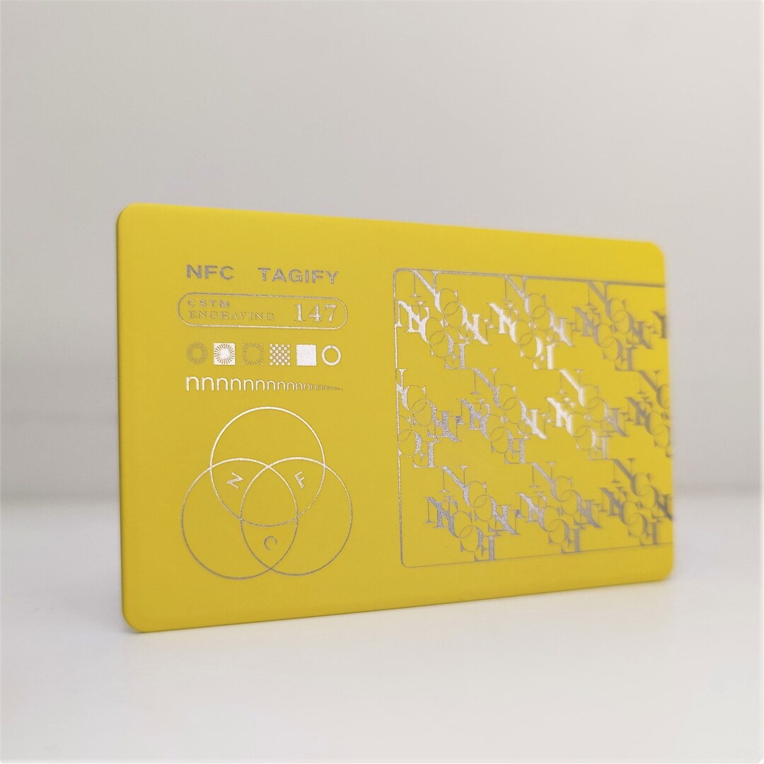 Personalized Hybrid Metal NFC Digital Business Card | Tap Vcard With QR ...