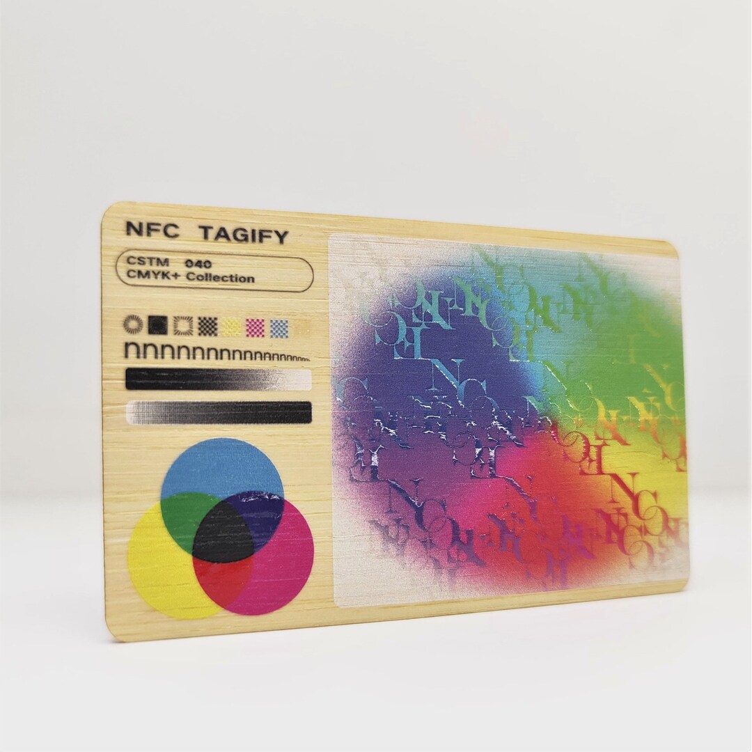 Personalized Wooden NFC Digital Business Card Tap Vcard With QR Code ...