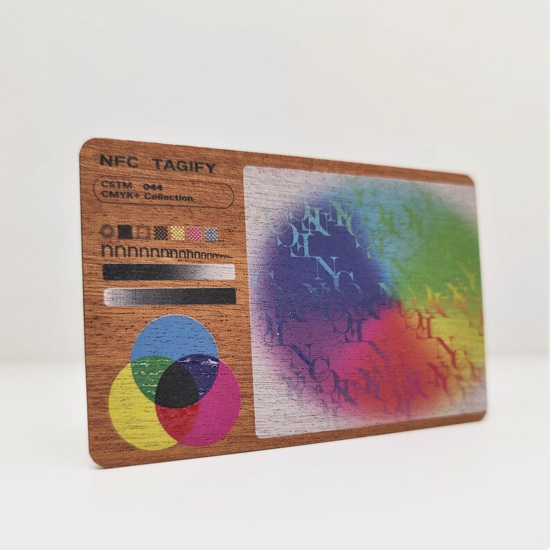 Personalized Wooden NFC Digital Business Card Tap Vcard With - Etsy