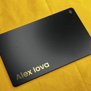 Custom Hybrid Metal Card Digital Business Card – Premium NFC Smart Card ...