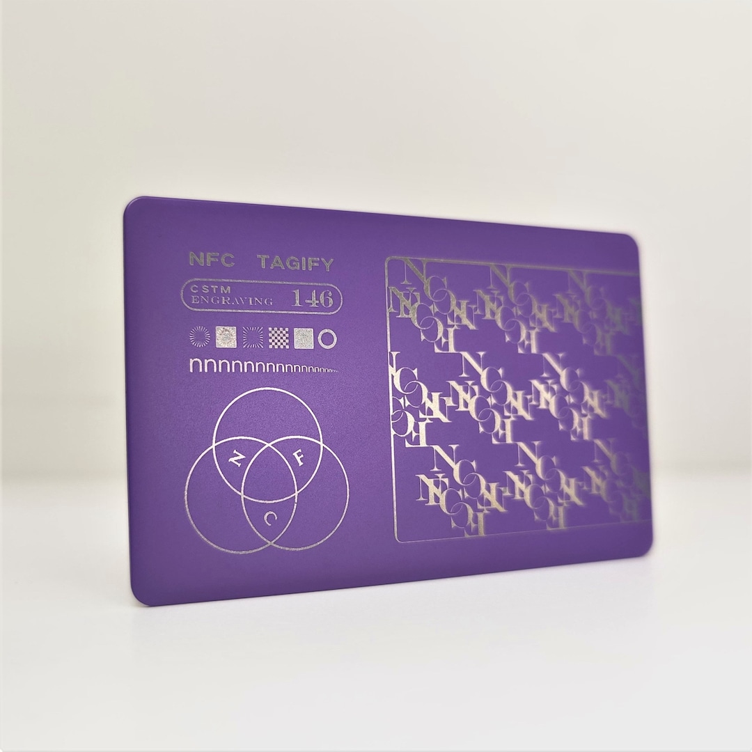 Personalized Hybrid Metal NFC Digital Business Card | Tap Vcard With QR ...