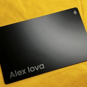 Custom Hybrid Metal Card Digital Business Card – Premium NFC Smart Card ...