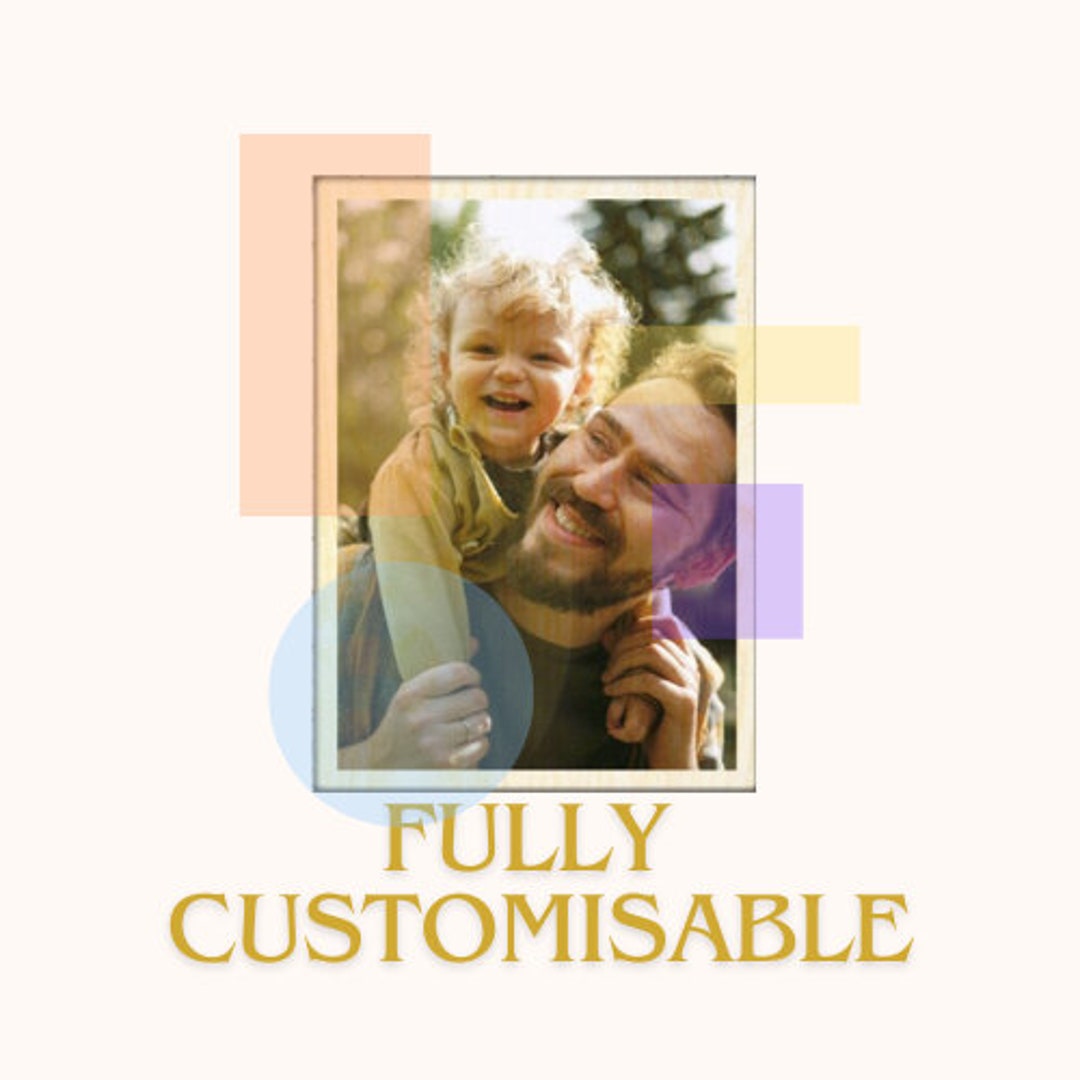 Personalized Printed Wood Photos & Photo Tile Blocks Unique Family Wall ...