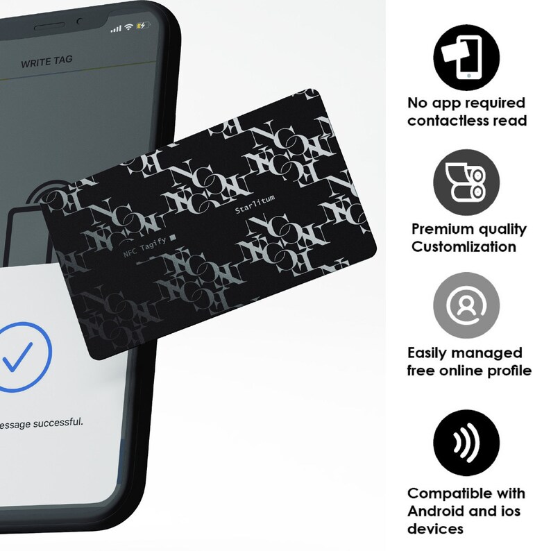 Custom Hybrid Metal Card Digital Business Card – Premium NFC Smart Card ...