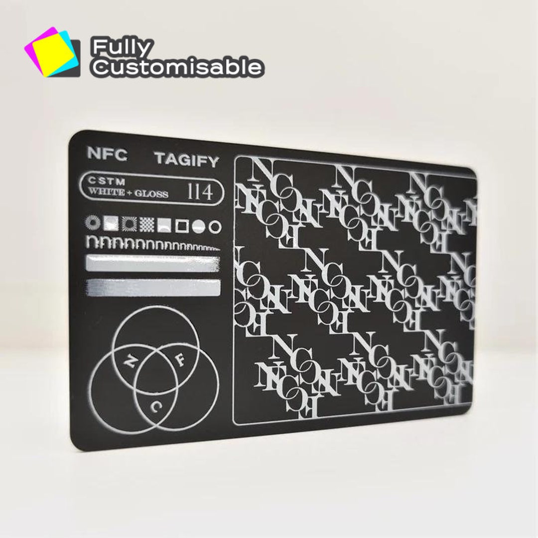 Personalized PVC NFC Digital Business Card | Tap Vcard With QR Code and ...