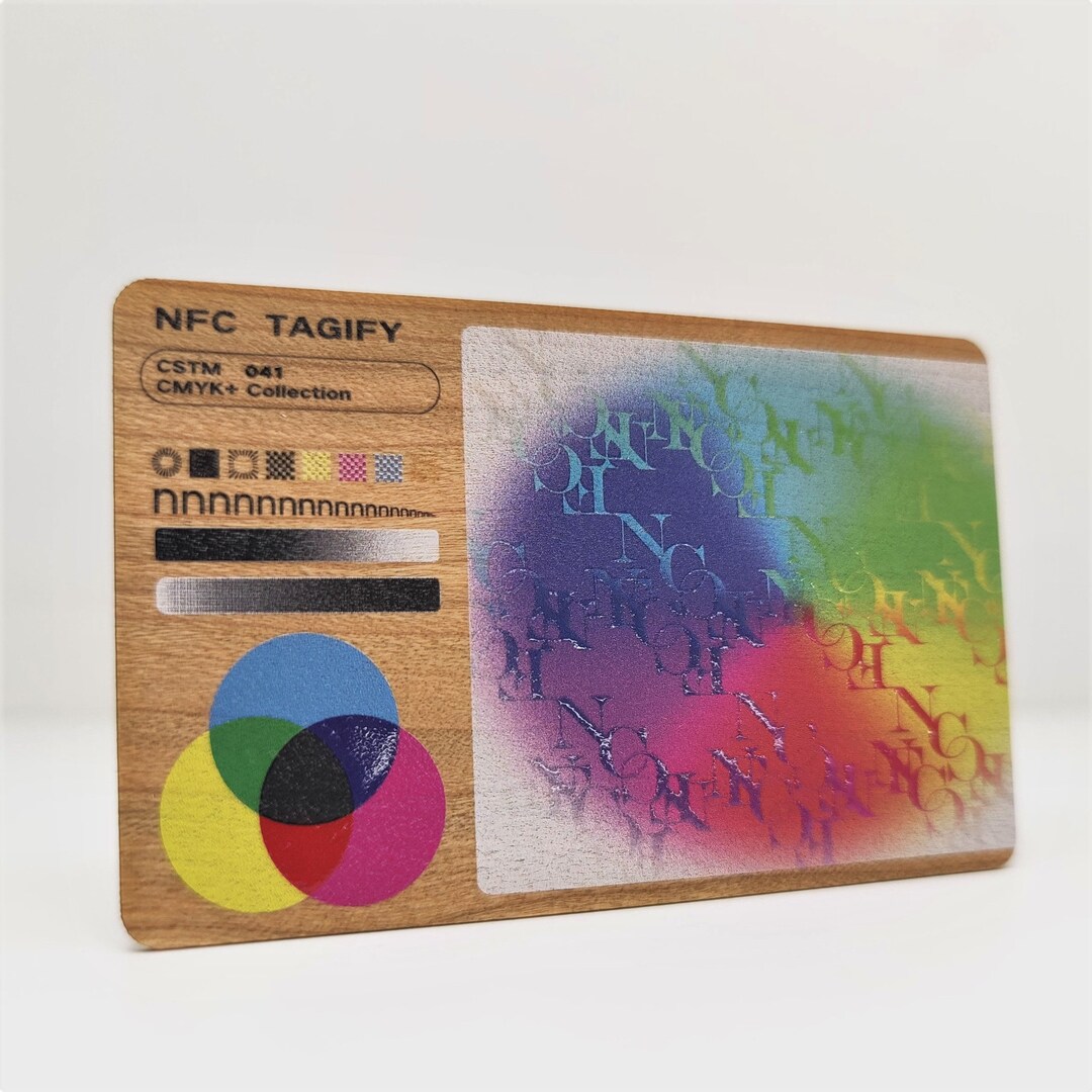 Personalized Wooden NFC Digital Business Card Tap Vcard With QR Code ...