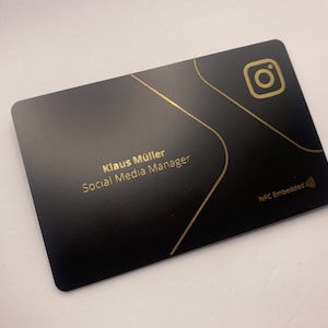 Custom Hybrid Metal Card Digital Business Card – Premium NFC Smart Card ...