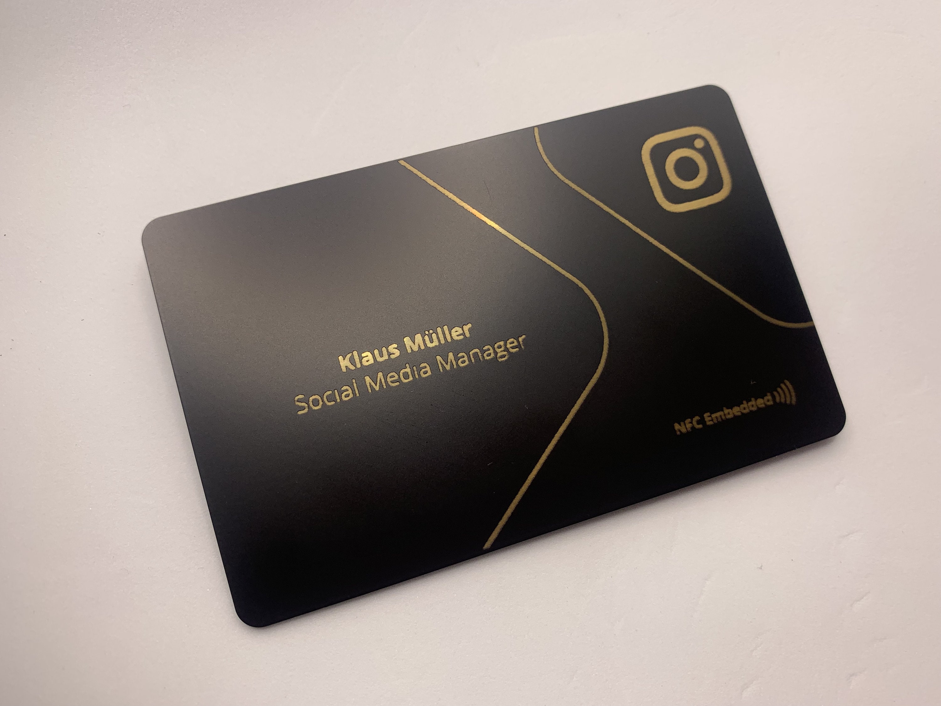 Custom Hybrid Metal Card Digital Business Card – Premium NFC Smart Card ...
