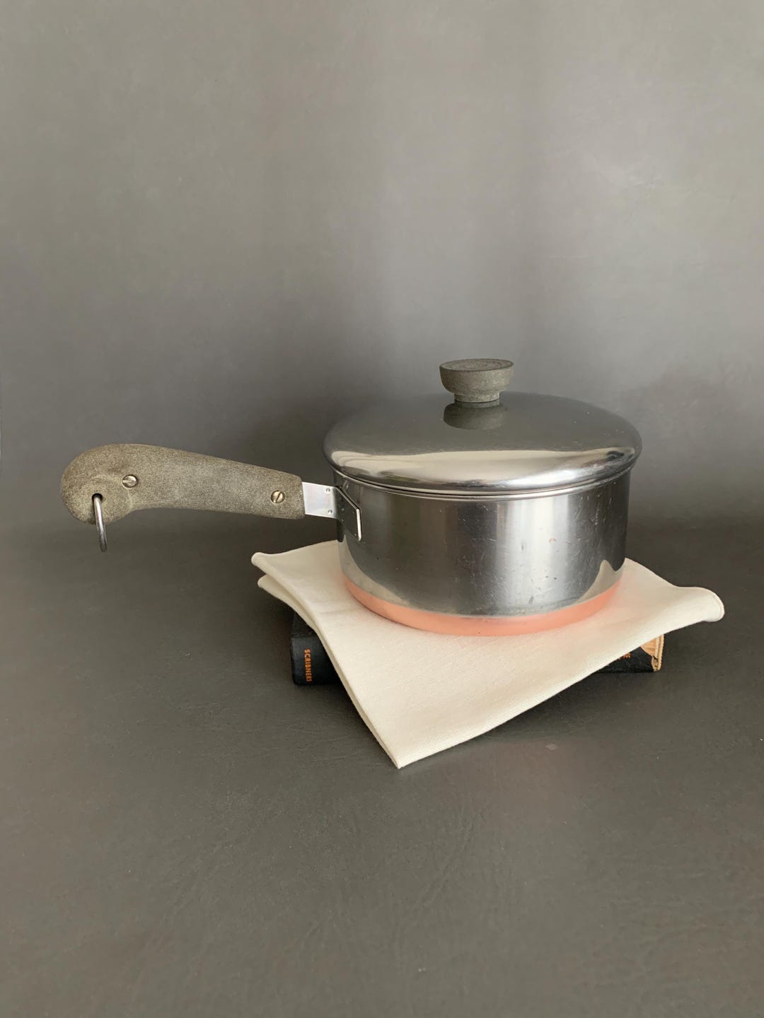 Vintage Revere Ware 2-quart Pot Stainless Steel Restored Copper Bottom ...