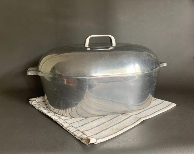 Vintage Magnalite Roaster 4265P: Cast Aluminum Cookware With Lid - Etsy