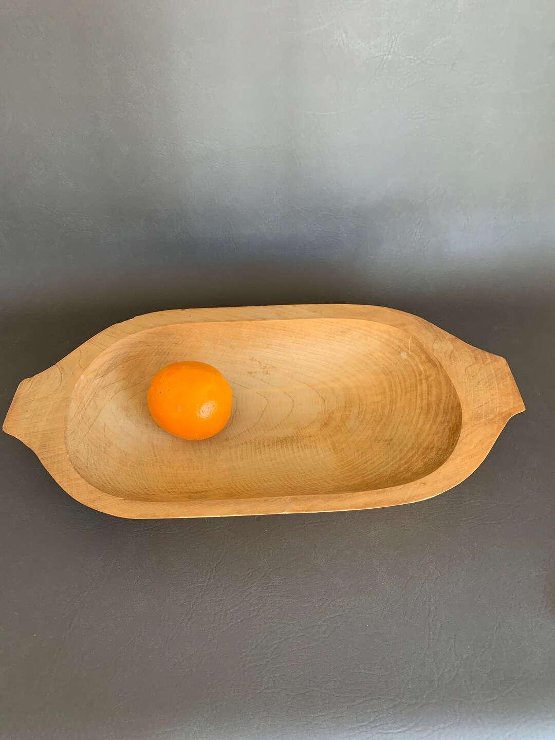 Wooden Dough Bowl Oblong Trencher Baking Kneading Bread Solid - Etsy