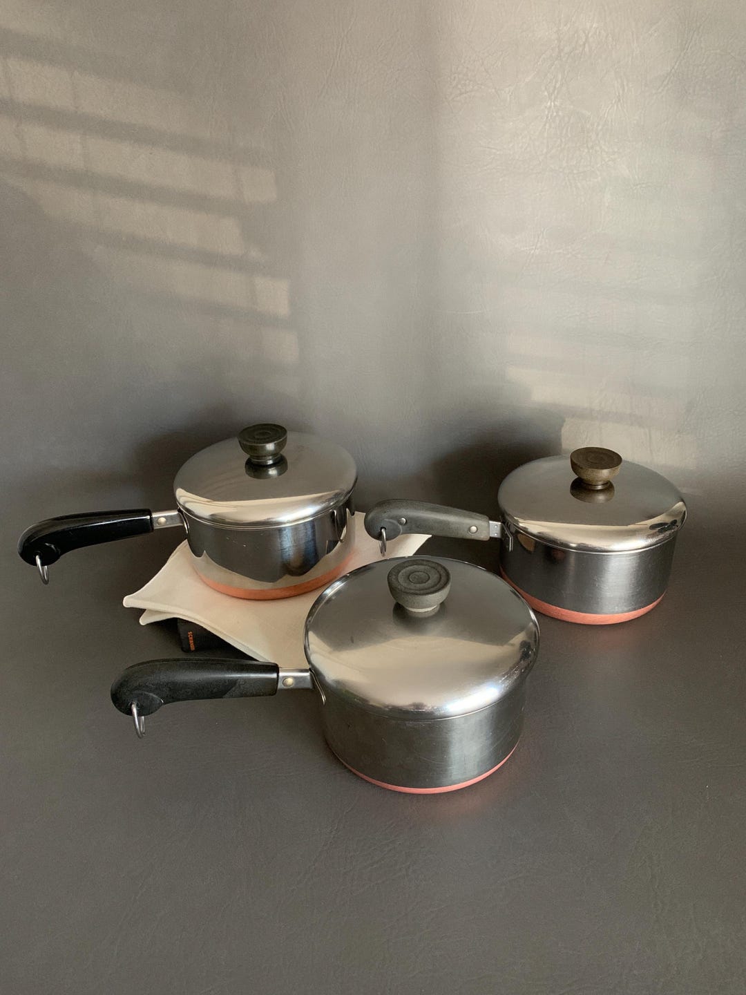 Vintage Revere Ware 1.5 Quart Pot Stainless Steel Restored Copper ...