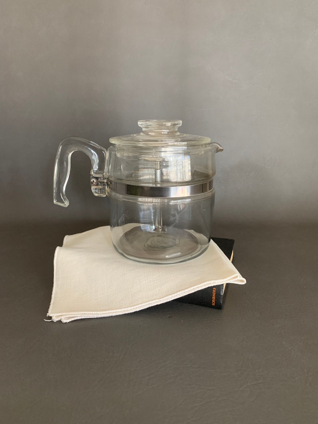 Vintage PYREX Percolator Flameware Clear Glass 7756 Stovetop Coffee ...
