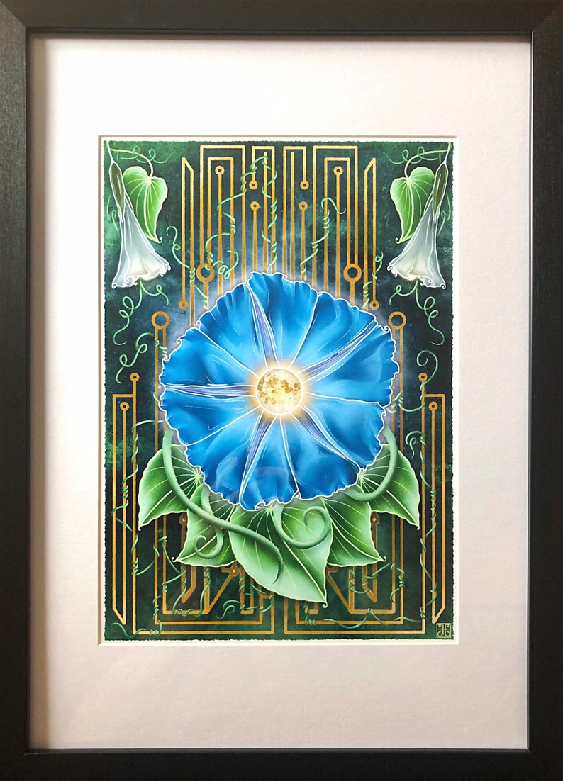 Moonflower Digital Art Print - Etsy