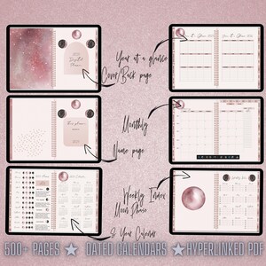 Moon Digital Planner, Goal Setting Planner, for Ipad, Goodnotes Planner ...