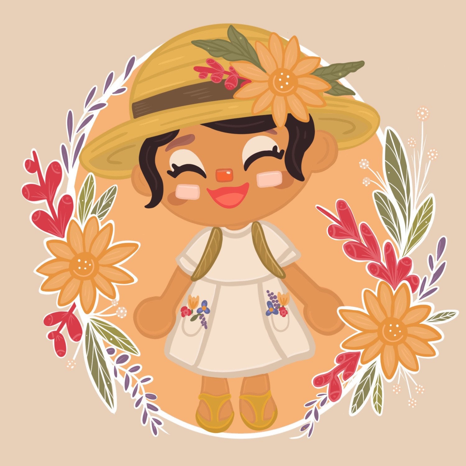 Animal Crossing Full Body Commission Art in Game Art - Etsy