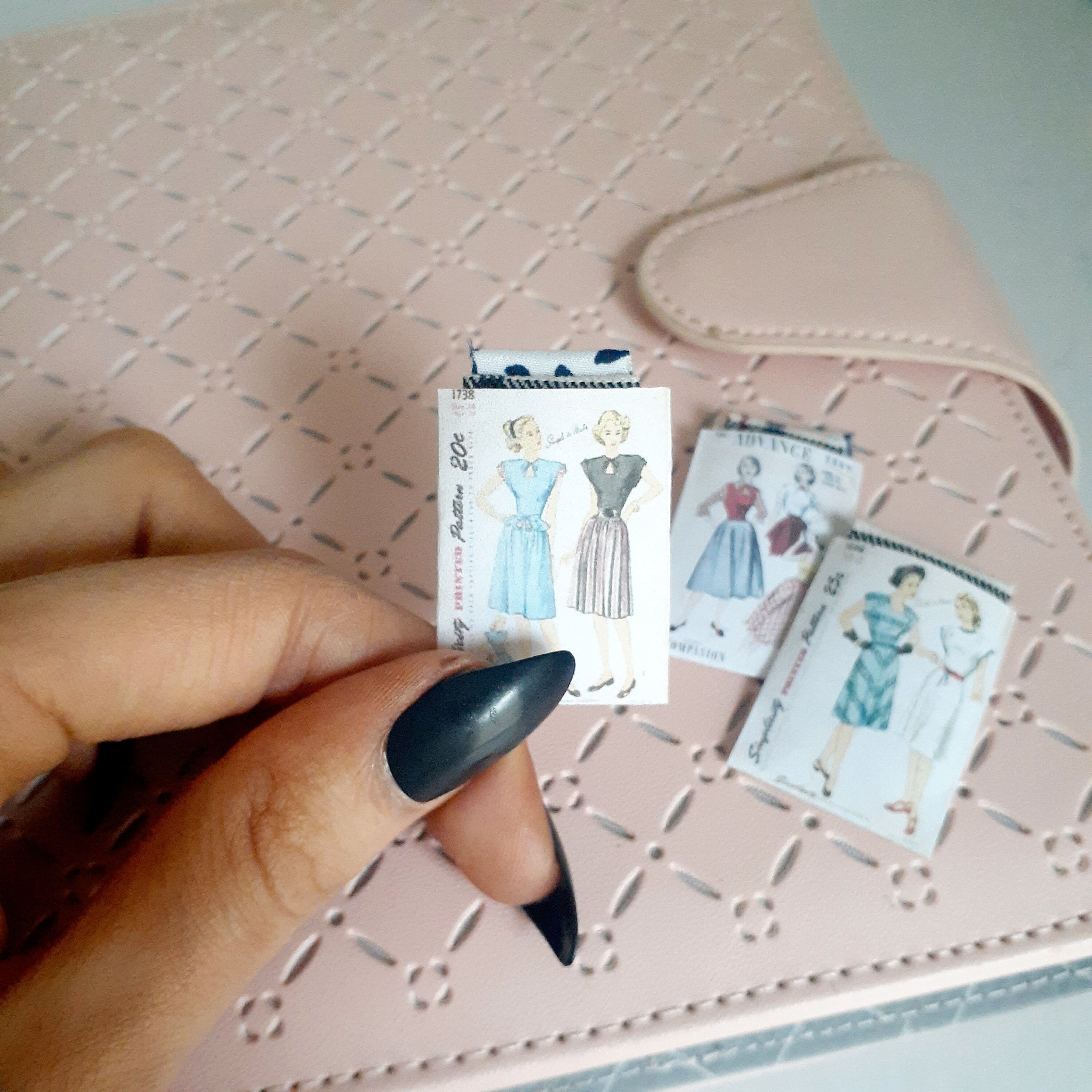 Dollhouse Miniature Sewing Pattern Style 2 - Etsy