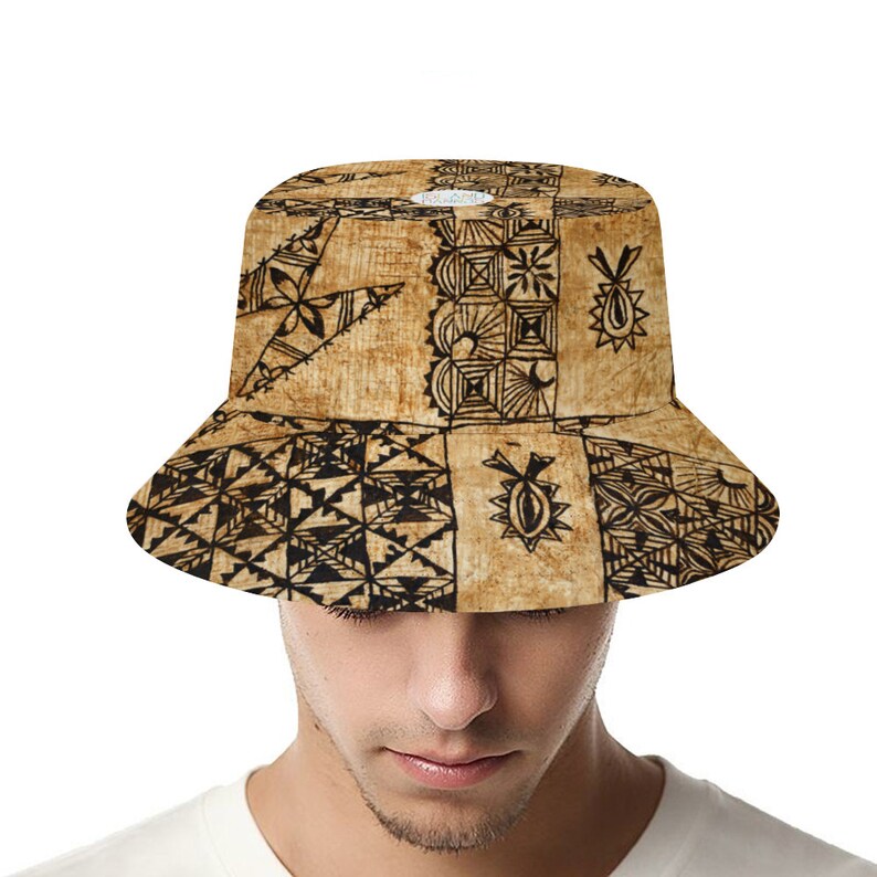 Polynesian Design Bucket Hat - Etsy