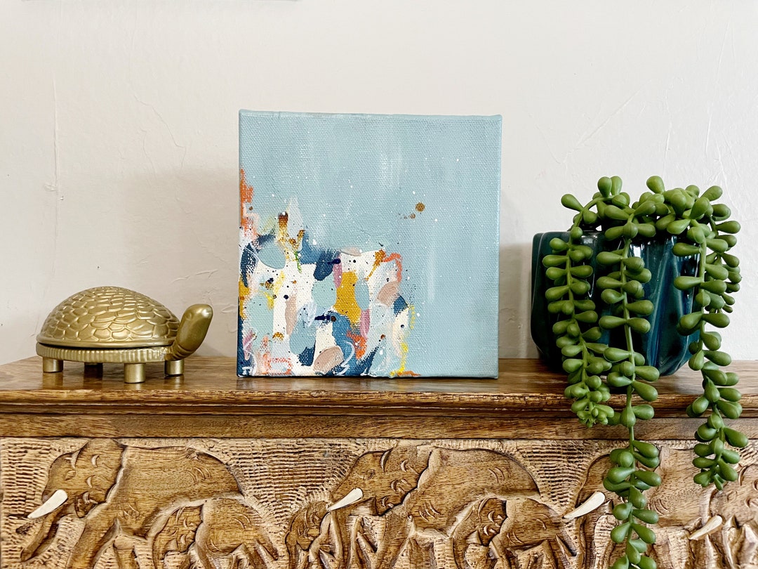 Abstract Painting | “guava Jelly" | Canvas Art | Colorful Art ...