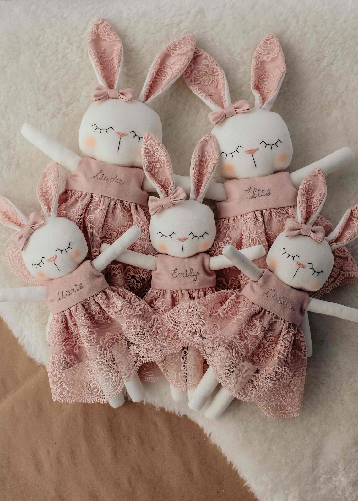 Personalized Doll Handmade Doll With Name Handcrafted Bunny - Etsy