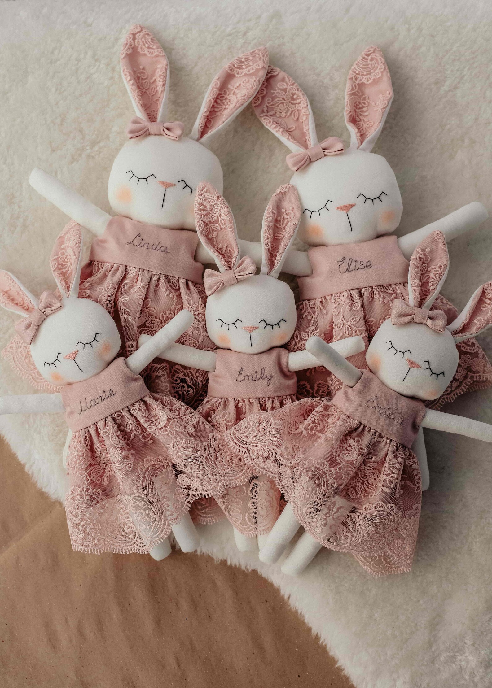 Personalized Doll Handmade Doll With Name Handcrafted Bunny - Etsy