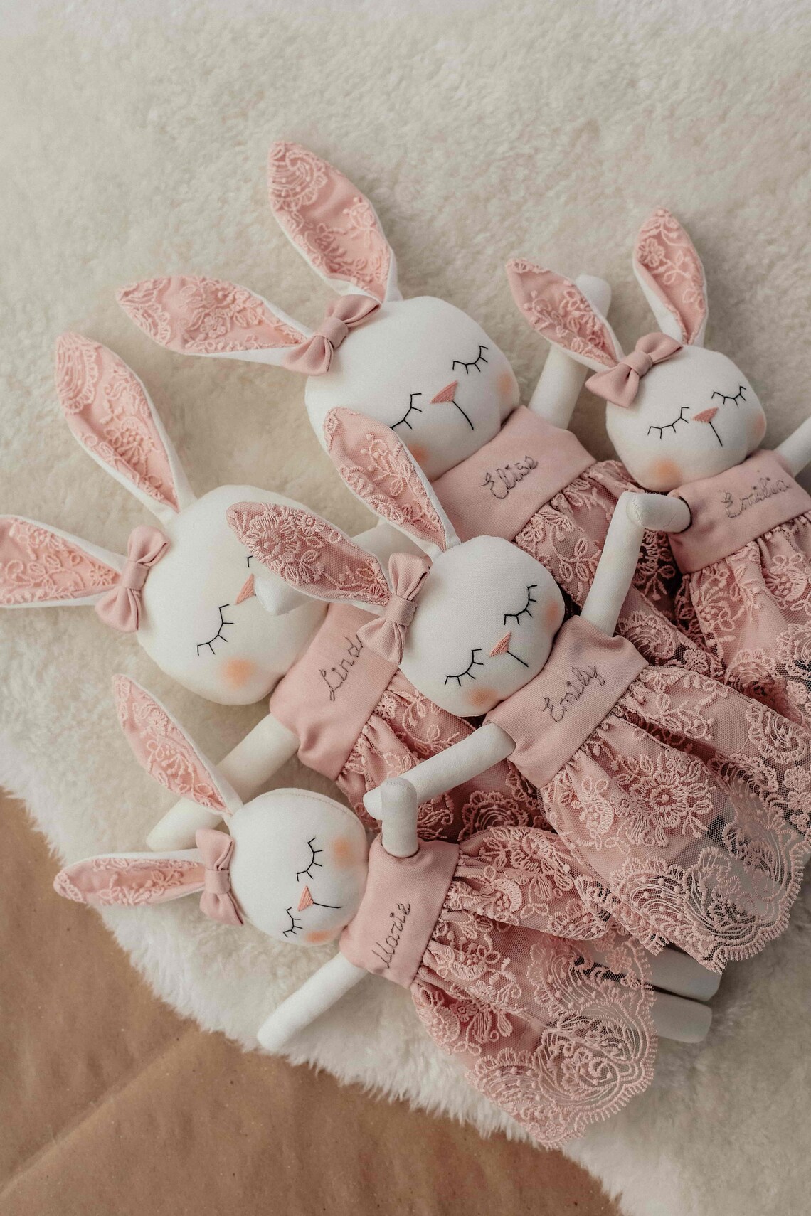 Personalized Doll Handmade Doll With Name Handcrafted Bunny - Etsy