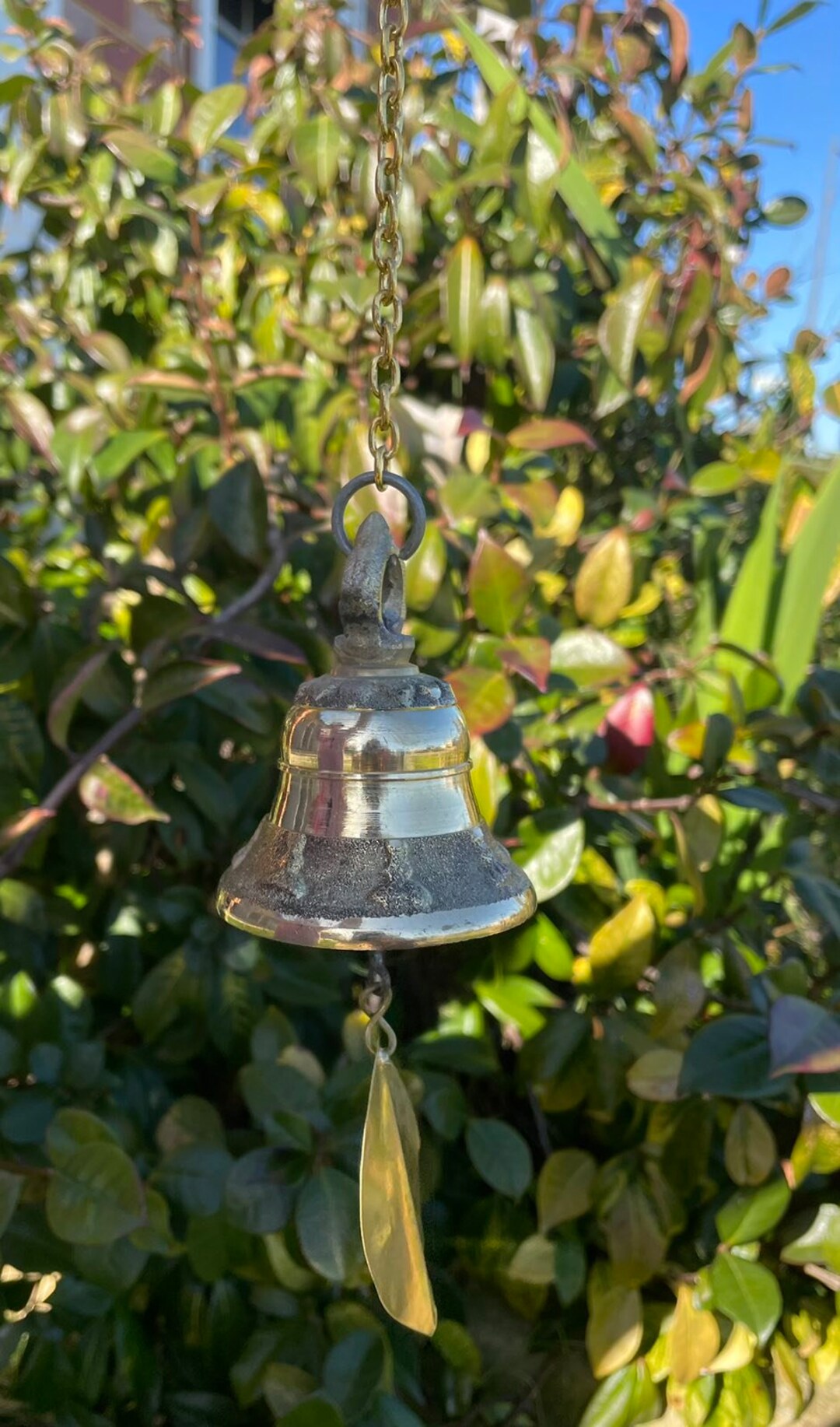 Wind Chimes-solid Brass Buddhist Bell Nepalese Gold Wind Chime-gifts ...