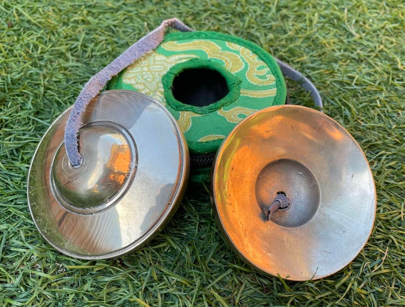 Handmade Tingsha Bell: Metal Cymbals for Meditation - Nepalese Bells ...