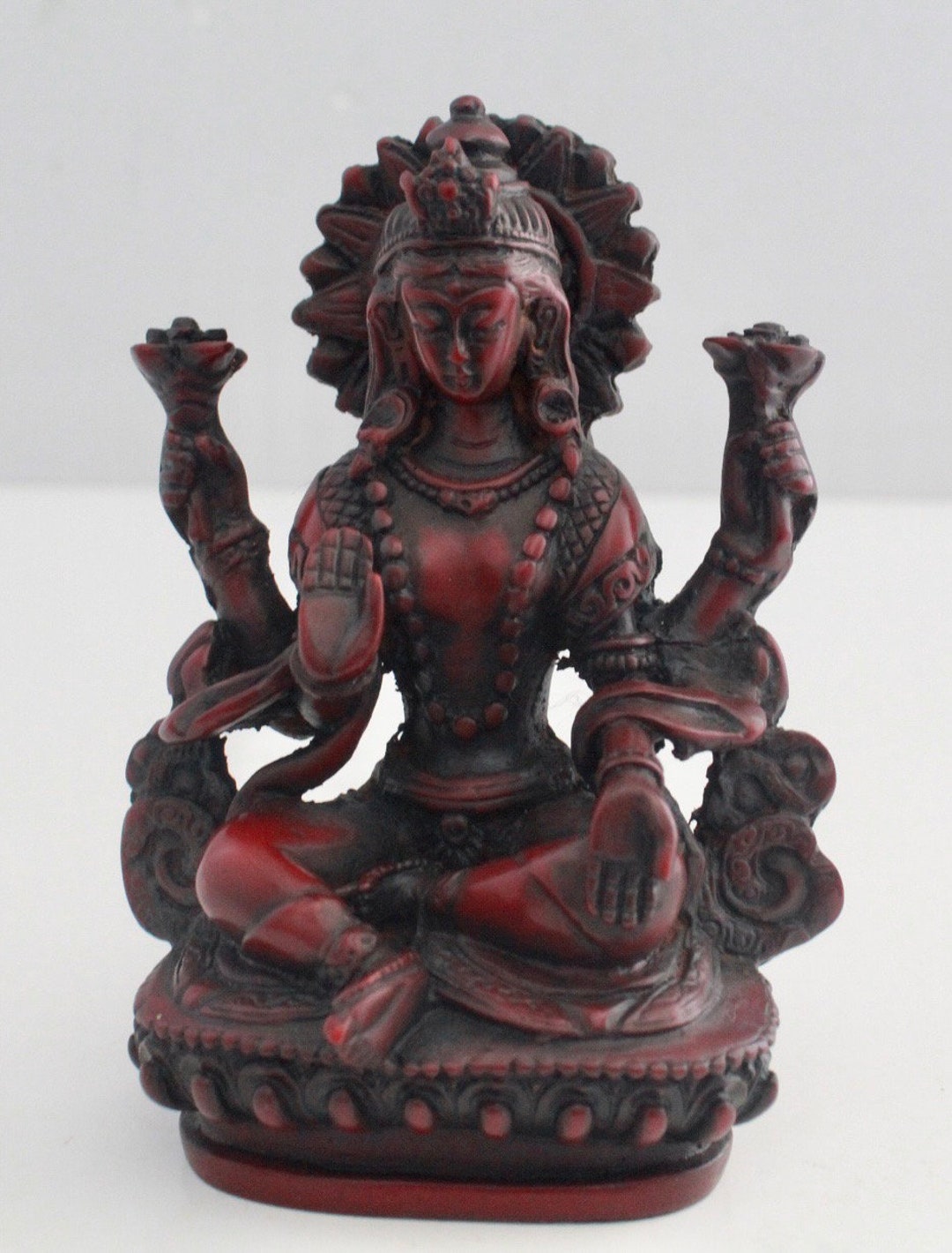 Goddess Mata Lakshmi-goddess of Wealth-resin Statue - Etsy