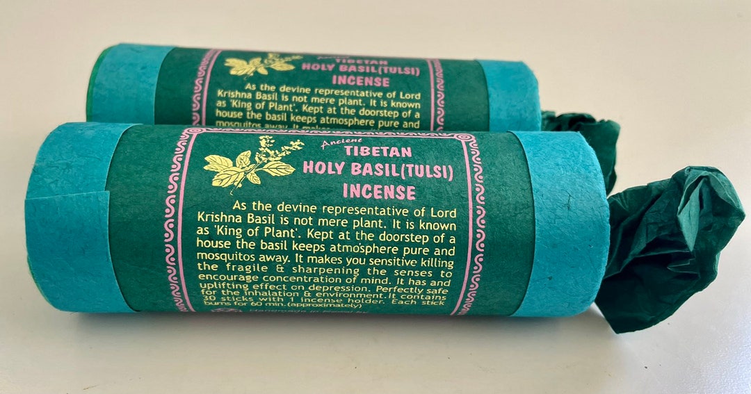 Tibetan Holy Basil Incense-natural Incense-bestseller Gift Set - Etsy